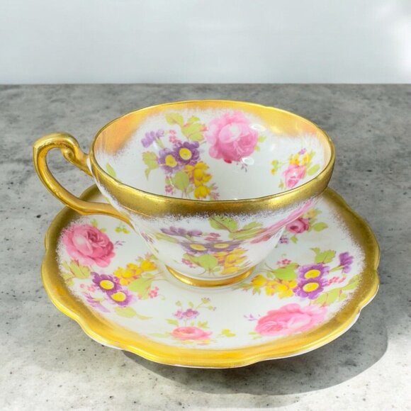EB Foley | Accents | Vintage Eb Foley 85s Bone China Teacup And Saucer ...